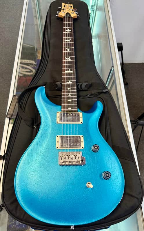 PRS CE-24 Custom Color Aquamarine Fire Mist Satin with Gig | Reverb