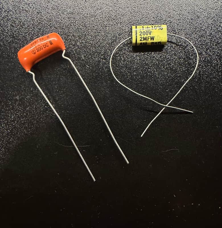 Sprague .022 uF 200V & AM. RAD. .1 uF capacitors | Reverb