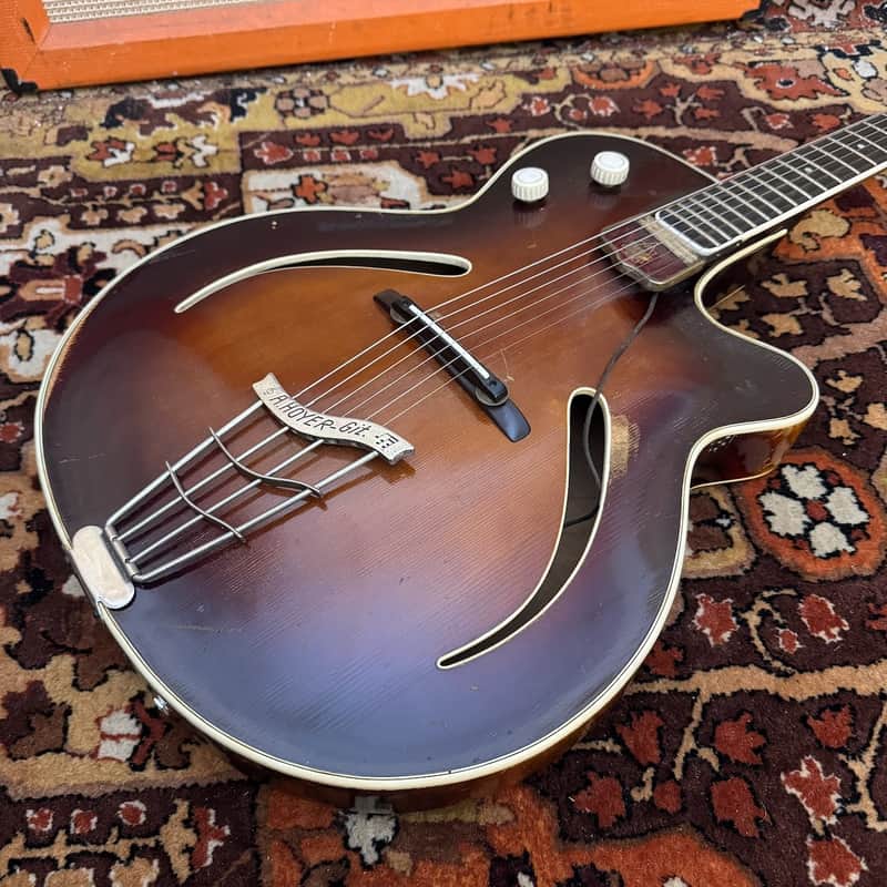 Vintage 1950s Arnold Hoyer Solist German Archtop Jazz Burst | Reverb