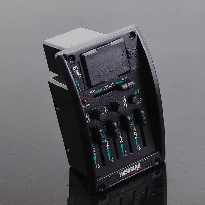Washburn Acoustic Guitar EQ Preamp Wide Pickup | Reverb