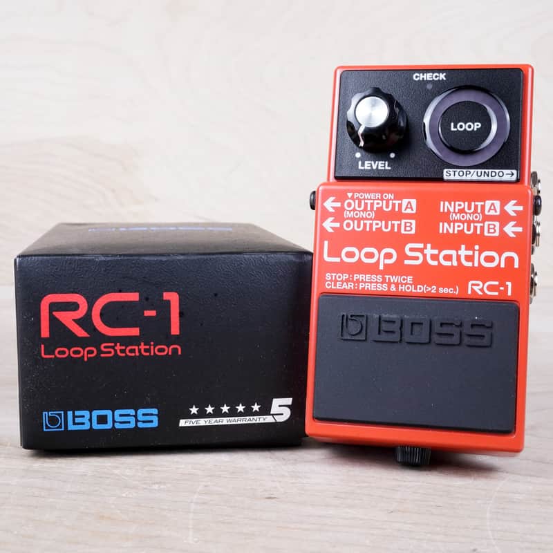 Boss Loop Station RC-1 2019 Red w/ Box, Paperwork | Reverb