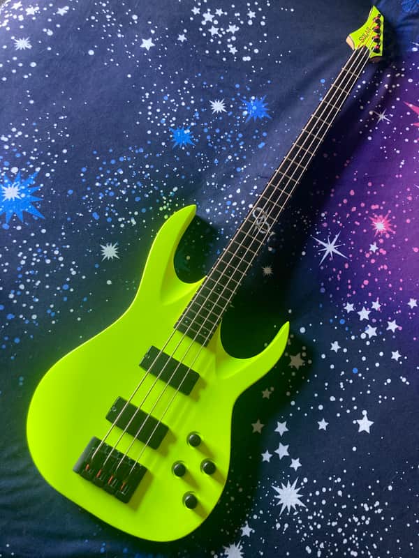 Solar Bass Lemon Neon Matte 4 Strings | Reverb
