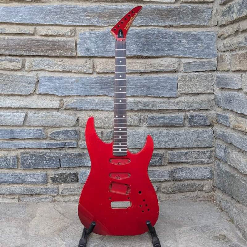 Kramer Pacer Custom I USA 1986 candy red matching headstok | Reverb
