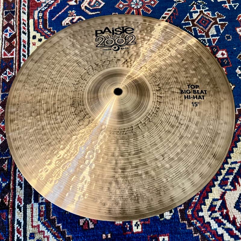 Paiste 15" 2002 Black Big Beat Hi-Hat Cymbal (Top) 2024 [DEMO | Reverb