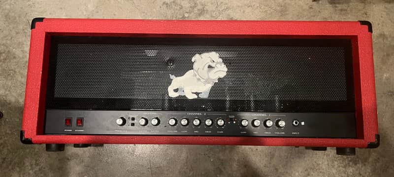 Crate blue voodoo BV120HR Red Voodoo electric guitar amp head | Reverb