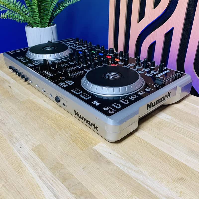 Numark N4 4-Deck Digital DJ Controller & Mixer w/ Swan Flight | Reverb