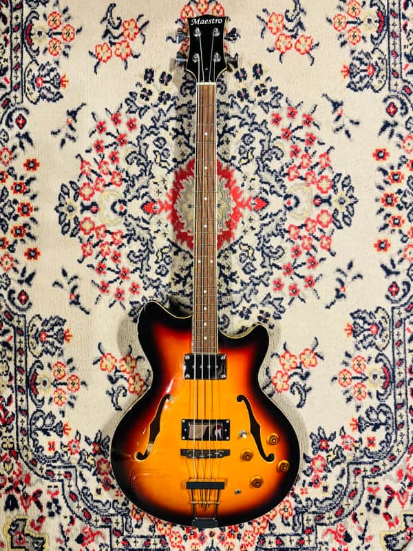 Maestro EB-2 Hollow Body Bass - Sunburst | Reverb