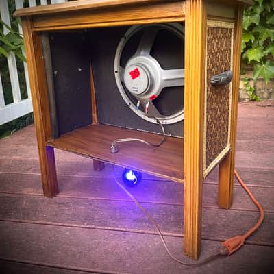 Rotary Connection 1x12 open back guitar speaker cab. Lights | Reverb