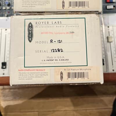 PAIR of Limited Edition "Platinum Edition" Royer R121 | Reverb UK