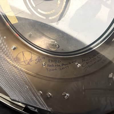 Autographed Hammered Bronze DDRUM Snare - signed by Adam | Reverb