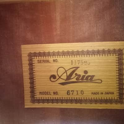 1975 Aria 6710, Good Condition with Original Chipboard Case. | Reverb