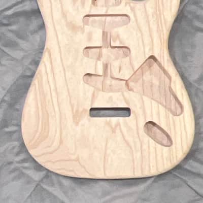 Swamp Ash 2 pieces Body Stratocaster SSS Style, Unfinished | Reverb