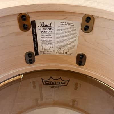 Pearl Music City Custom Craftsman Select Solid Maple Snare | Reverb