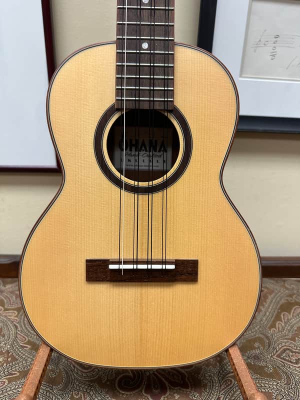 Ohana 'TK70-8' Model 8-String All-Solid Wood Tenor Ukulele | Reverb