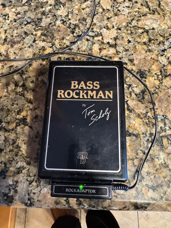 Tom Scholz Bass Rockman with rock mount and power supply | Reverb
