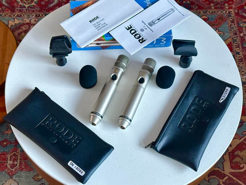 RODE NT3 Pair Medium Diaphragm Condenser Microphones | Reverb