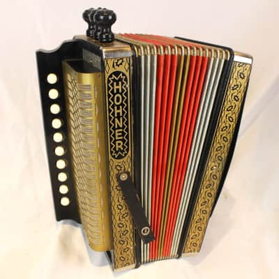 8284 - Hohner Pokerwork HA-113 Diatonic Button Accordion D | Reverb