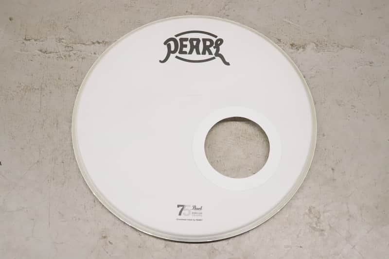 Pearl Script Logo 20" Remo Bass Kick Drum Head | Reverb