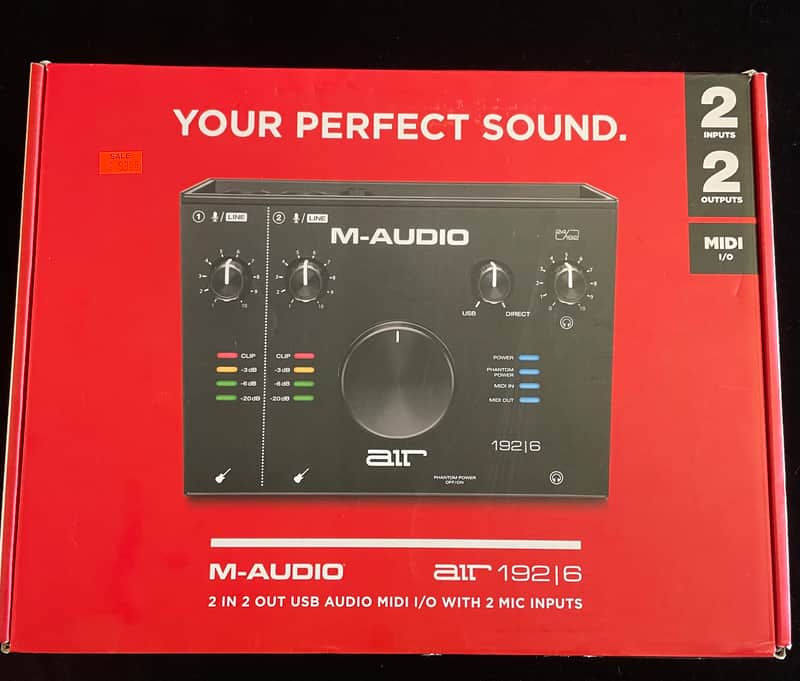 M-Audio AIR 192|6 USB Audio / MIDI Interface W/BOX | Reverb