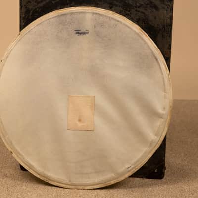 Vintage Slingerland 22" Calfskin Logo Bass Drum Head | Reverb