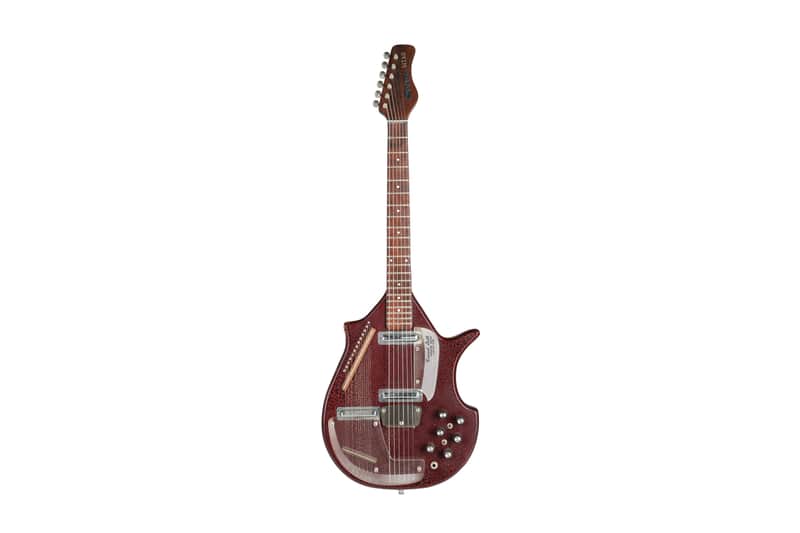 1965 - Danelectro Cora Electric Sitar - Bombay Red Crackle | Reverb UK