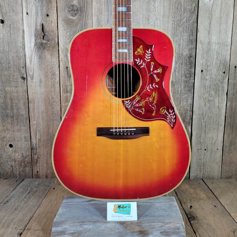 Gibson Hummingbird Custom 1975 - Cherry Sunburst | Reverb