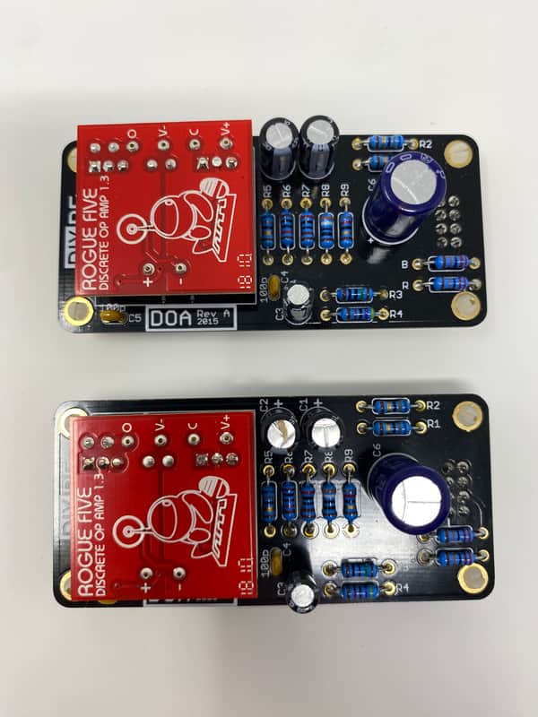 DIYRE DOA Discrete Opamp Colour Cards (2) With Rogue Five | Reverb