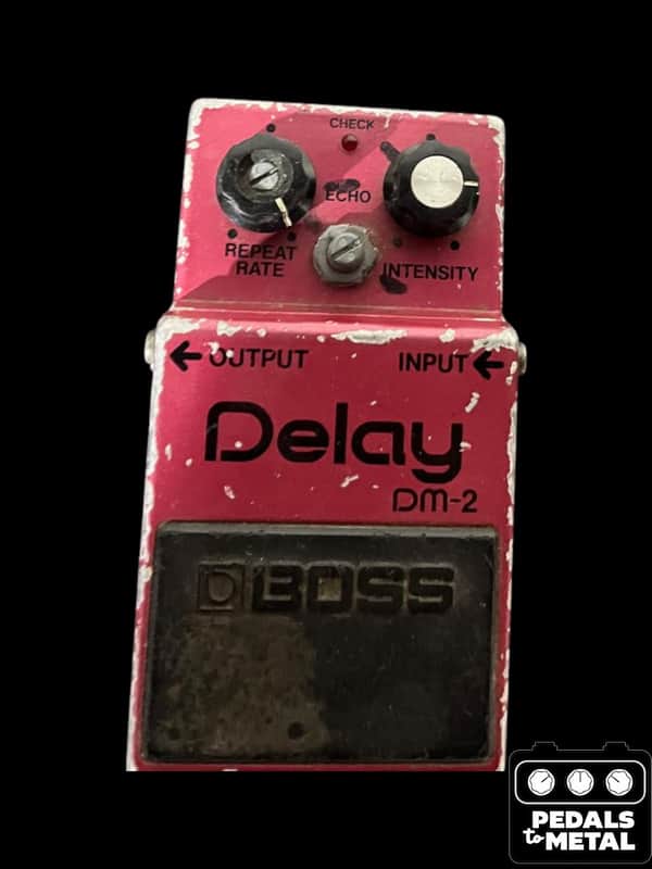 Boss DM-2 Delay (Black Label) 1981 - 1984 - Pink - X17946 | Reverb