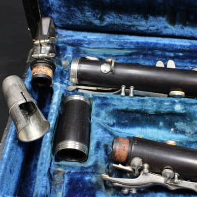 A French Made Jean Buisson Grenadilla Wood Bb Clarinet in a | Reverb
