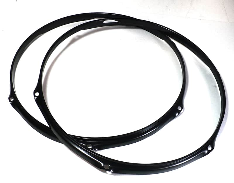 14" Snare Rims Set of 2 / 6 Lug / Black | Reverb
