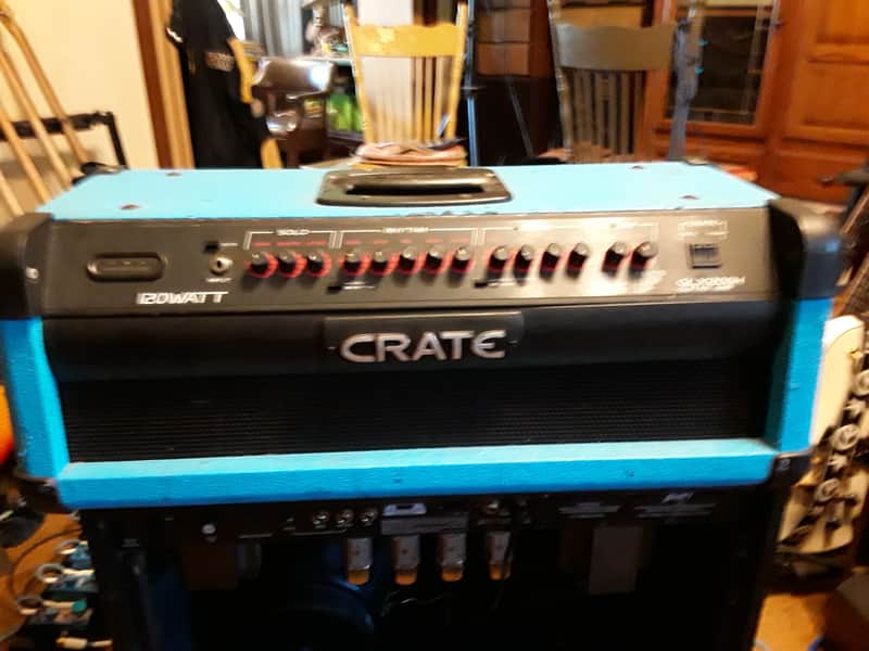 Crate GLX1200H 3-Channel 120-Watt Solid State Guitar Amp Head | Reverb