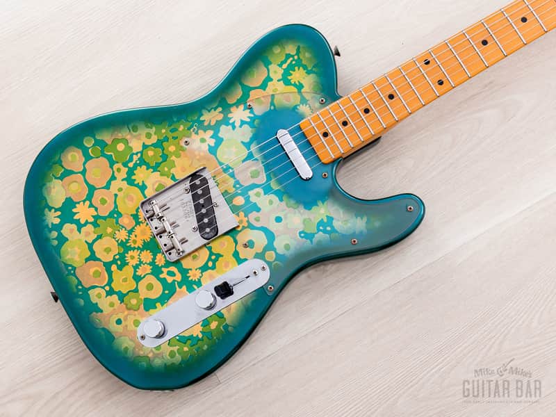 1987 Fender Telecaster Blue Flower '69 Vintage Reissue | Reverb