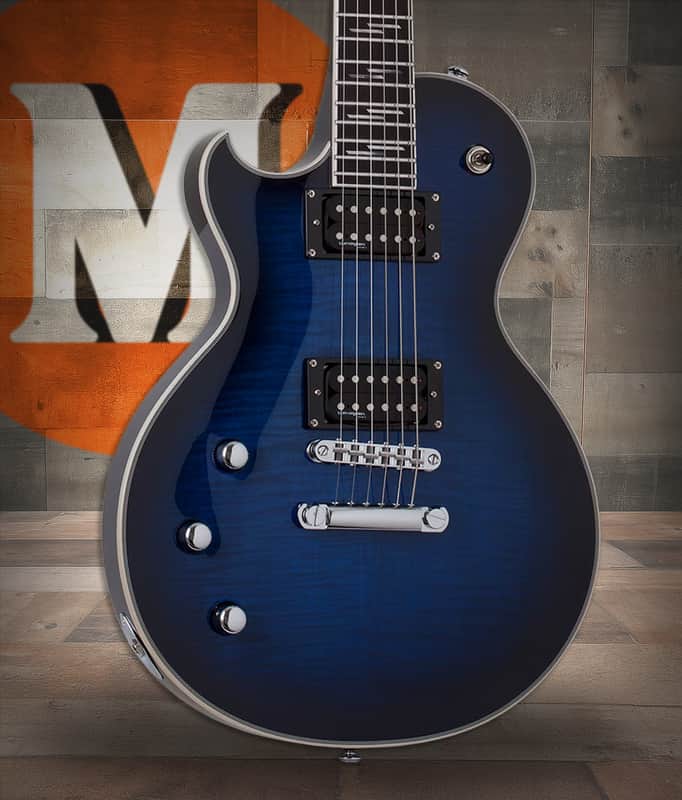 Schecter Solo-II Supreme LH - See-Thru Blue Burst (2593) | Reverb