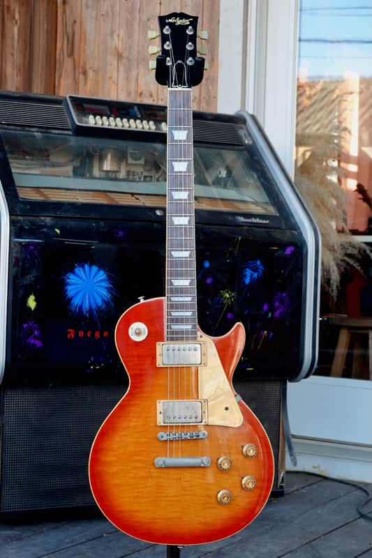 Navigator (Esp) N-LP model c.1980's - Cherry Sunburst | Reverb