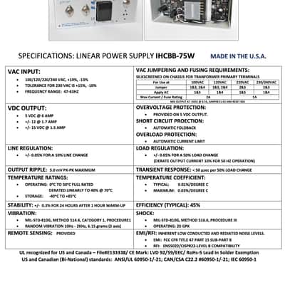 International Power IHCBB-75W Triple Output Linear Power | Reverb