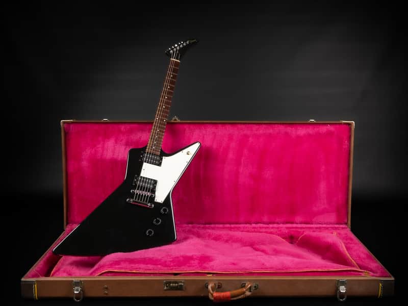 1990 Gibson Explorer '76 Reissue - Ebony | USA Vintage Post | Reverb