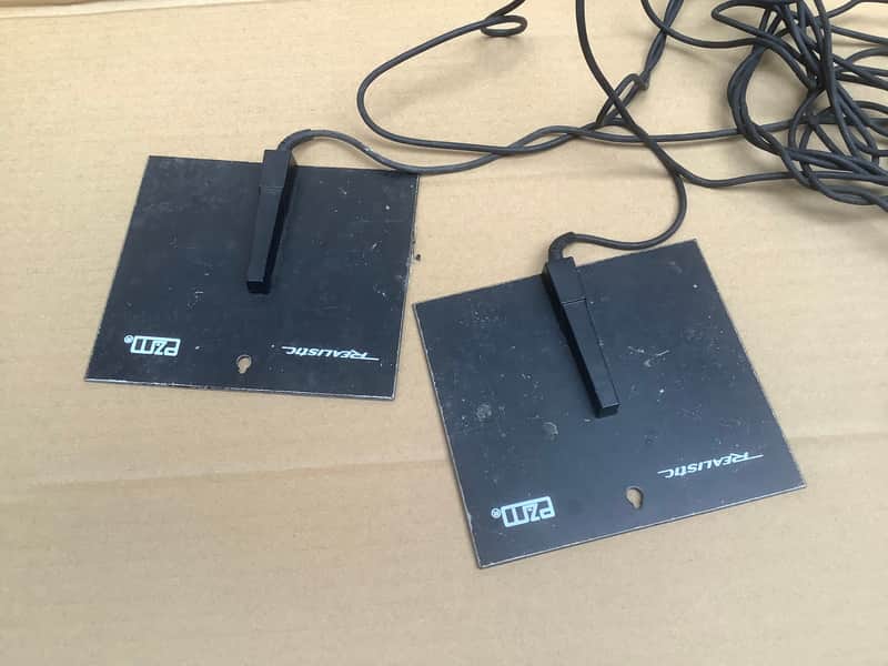 2 x Realistic PZM Pressure Zone Microphone | Reverb