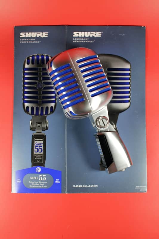 Shure Super 55 Deluxe Supercardioid Dynamic Microphone 2017 - | Reverb