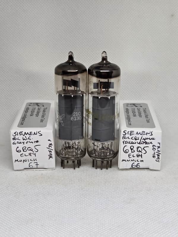 Siemens rX3 EL84/6BQ5 Almost Perfectly Matched (1.4%) Pair | Reverb UK