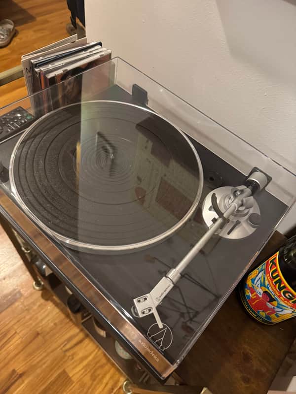Audio-Technica AT-LPW30BKR Manual Belt-Drive Turntable | Reverb
