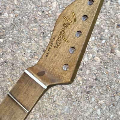 Lefty Musikraft Custom 50s V Profile Relic Tele Guitar Neck | Reverb