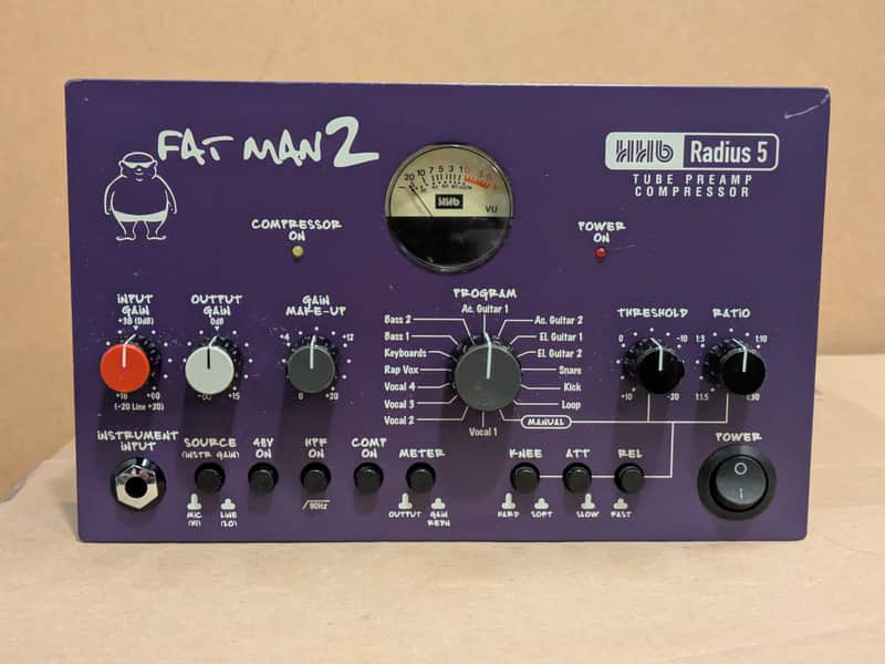 HHB Radius 5 Fat Man 2 Tube Preamp & Compressor Channel Strip | Reverb