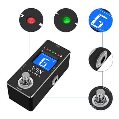 VSN Tuner Pedal,Chromatic Guitar Tuner Pedal Fast and Accuate | Reverb