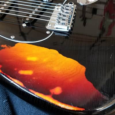 used Suhr Classic S Antique Pro in Black over 3 Tone | Reverb