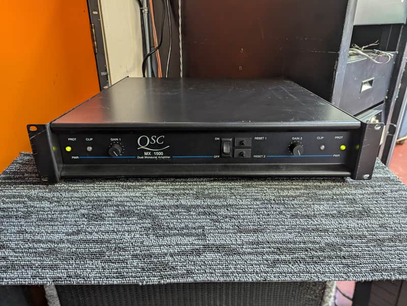 Storage Find! 2000 QSC MX1500 Dual Monaural 1500 Watt Power | Reverb