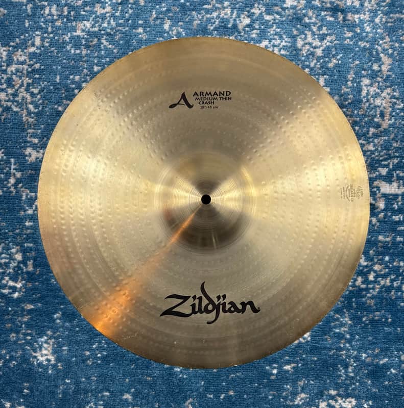 19yo Clean! 18” Zildjian Armand Medium Thin Crash 1431g | Reverb