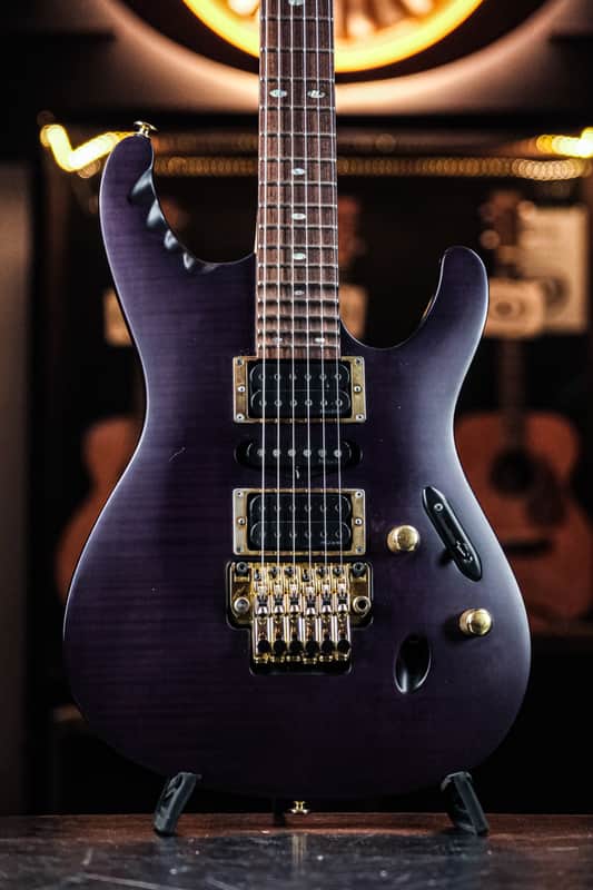 2014 Ibanez EGEN18-TVF Herman Li Signature transparent violet | Reverb