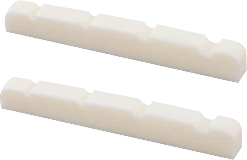 Slotted 4 String Bone Bass Guitar Nuts Flat Bottom for Fender | Reverb
