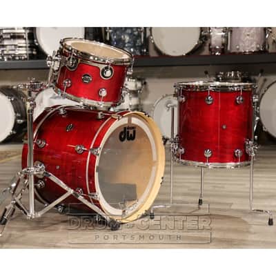 DW Performance 3pc Lacquer Drum Set 20/12/14 Cherry Stain | Reverb