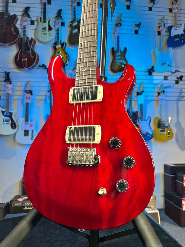 PRS SE DGT Standard Moon Inlay Vintage Cherry FREE PLEK! 094 | Reverb
